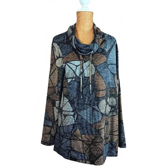 L. HAMRICK | Tops | New L Hamrick Womens Drawstring Cowl Neck Pullover ...
